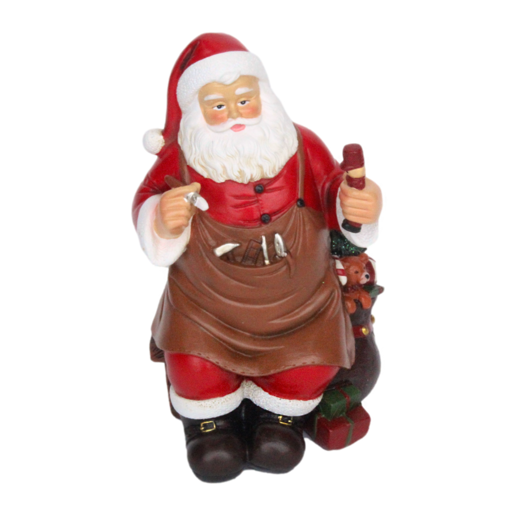 Sitting Santa with Apron - Christmas Heirloom Company